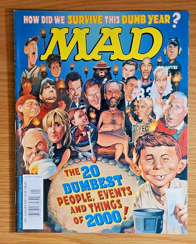MAD Magazine #401 January 2001 The 20 Dumbest People Events Things Of ...