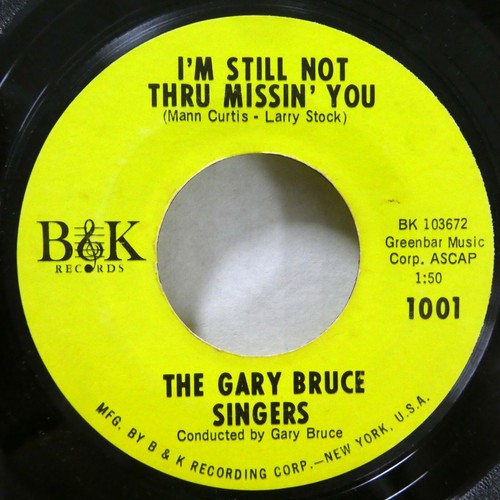 Gary Bruce Singers 45 Fun City Im Still Non Thru Omnidirectionel 1967 ...