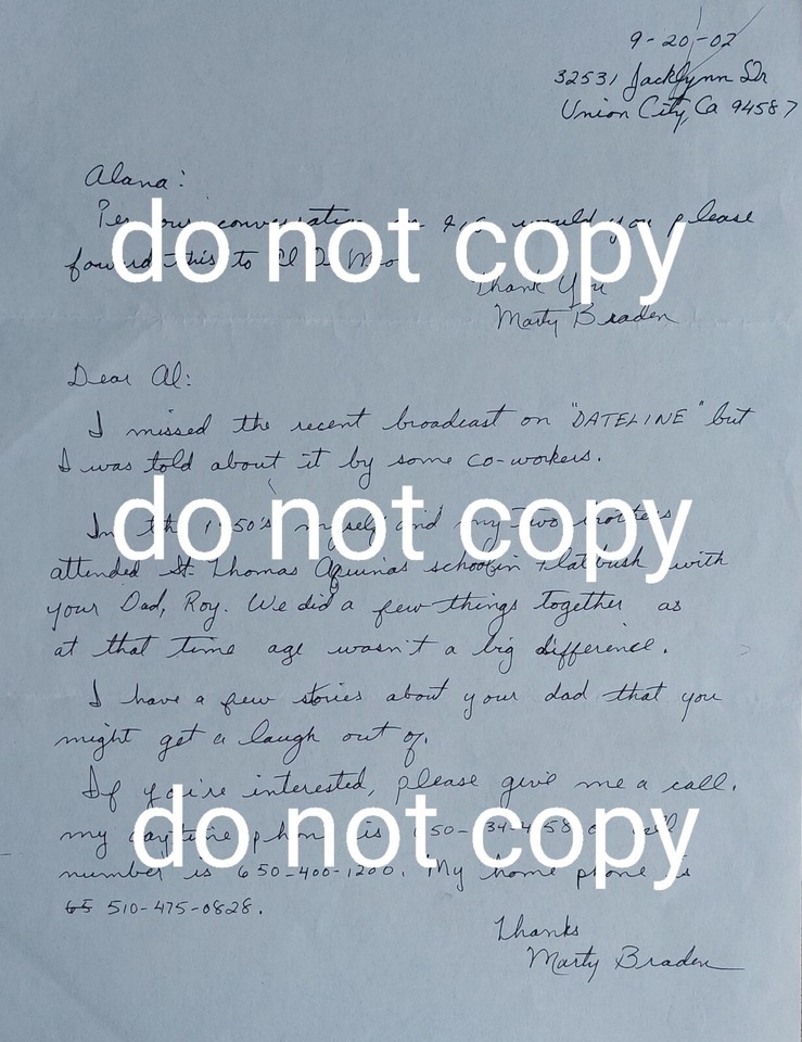 ROY DEMEO - original photo + letter with envelop - Mafia - Gangster | eBay