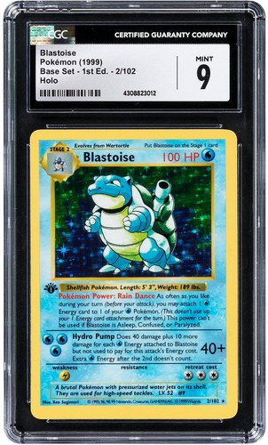 1999 Pokemon Blastoise 2 1st Edition Base Set CGC 9 | eBay