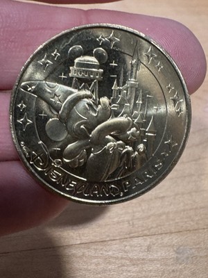 Disneyland Paris Gold Coin Sorcerer Mickey Sleeping Beauty Castle ...
