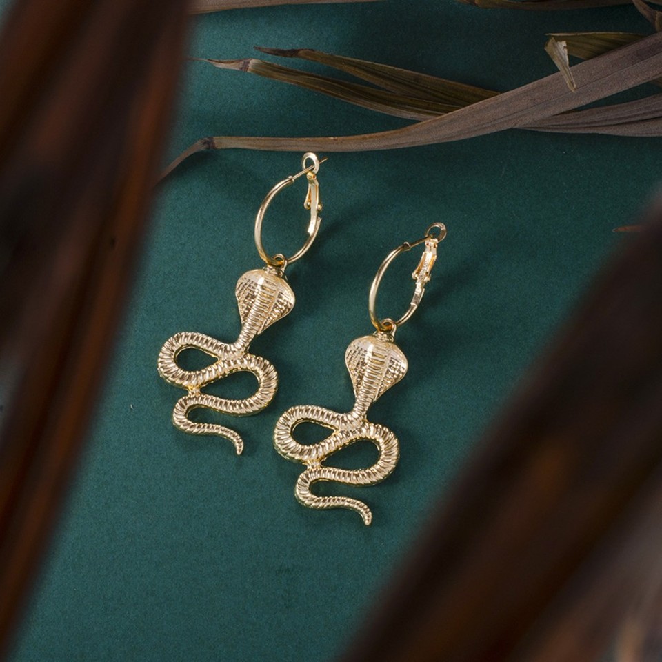 Fashion Women Eardrop Alloy Lightweight Vintage Snake Jewelry | eBay ...
