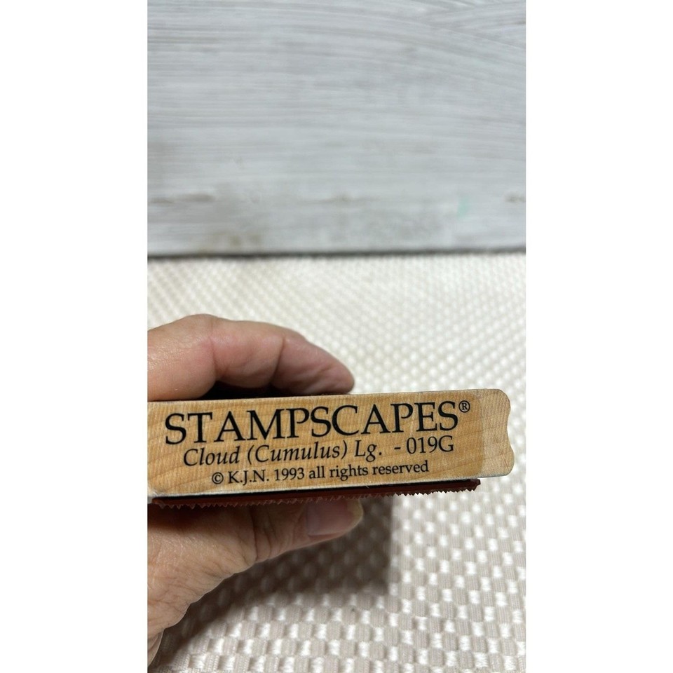 1993S Stampscapes Clouds Rubber Stamp Large -019G | eBay