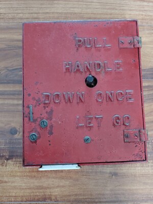 Antique Gamewell? Fire House Alarm Call Box, Heavy Cast Iron Original ...