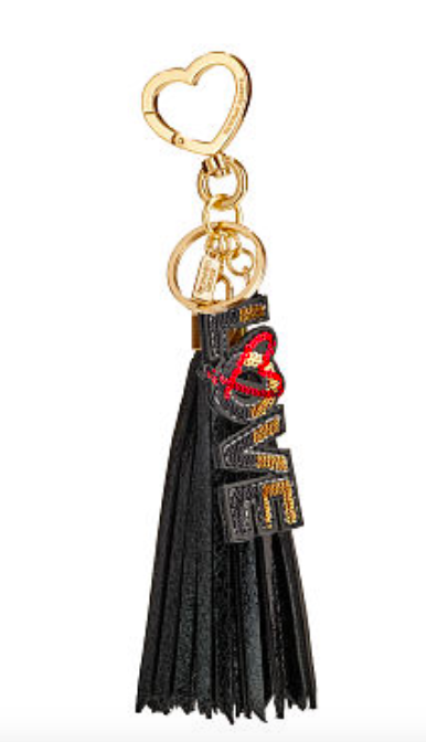 VICTORIA'S SECRET RUNWAY PATCH TASSEL LOVE KEYCHAIN NEW! | eBay