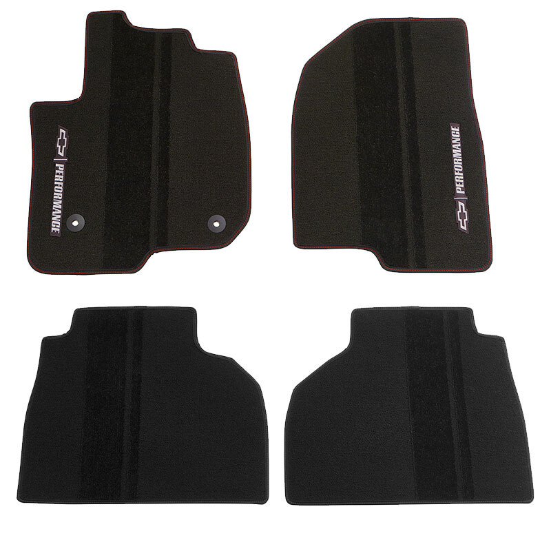 2019-2024 Silverado Crew Cab Carpet Floor Mat Set 85105239 Black w ...