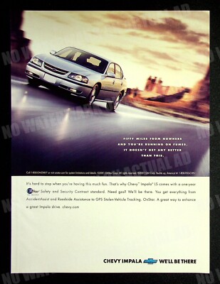 Chevy Impala 2001 Sedan Car Trade Print Magazine Ad Poster ADVERT ...