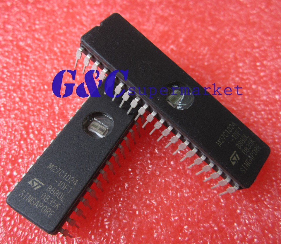 M27C1024-10F1 27C1024- ST IC EPROM UV 1MBIT 100NS 40CDIP NEW | eBay