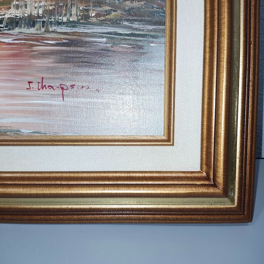 J THOMPSON OIL PAINTING ONE OF A KIND ORIGINAL FLORIDA EVERGLADE OIL ...