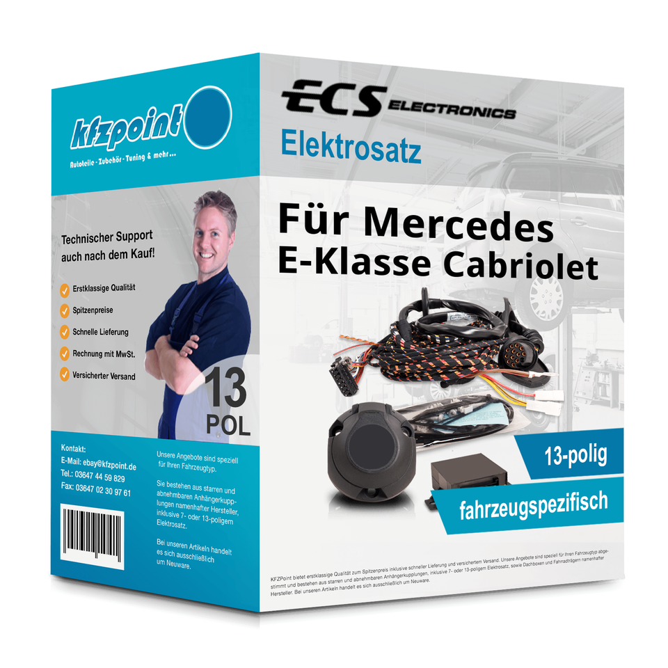 Für Mercedes E-Klasse Cabriolet 10- ECS E-Satz 13polig ...