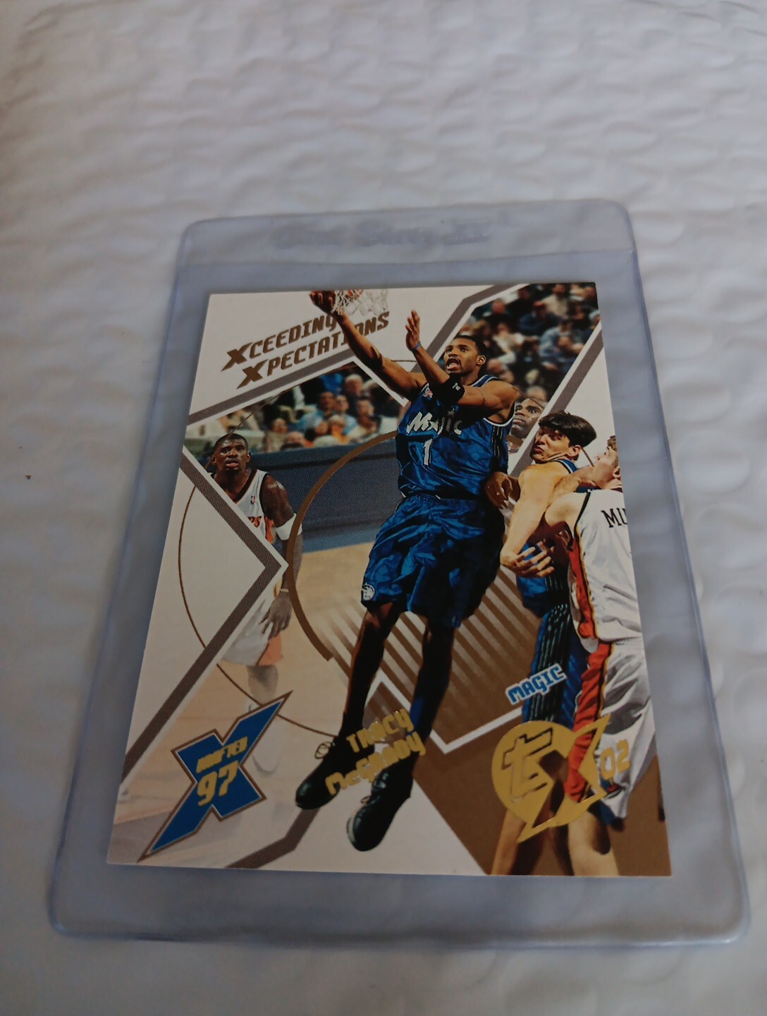 2002-03 Topps Xpectations Xceeding Xpectations #158 Tracy McGrady 557/ ...