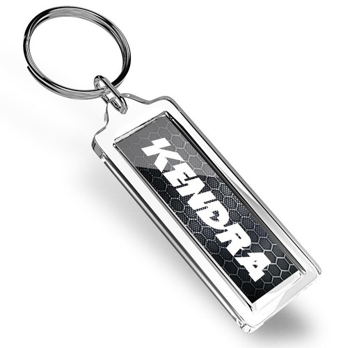 Kendra Name Black Carbon Keyring #123804 | eBay
