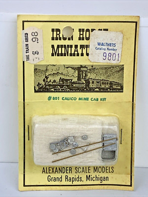 Alexander Scale 801 Iron Horse Miniatures Calico Mine Car Kit HO Scale ...