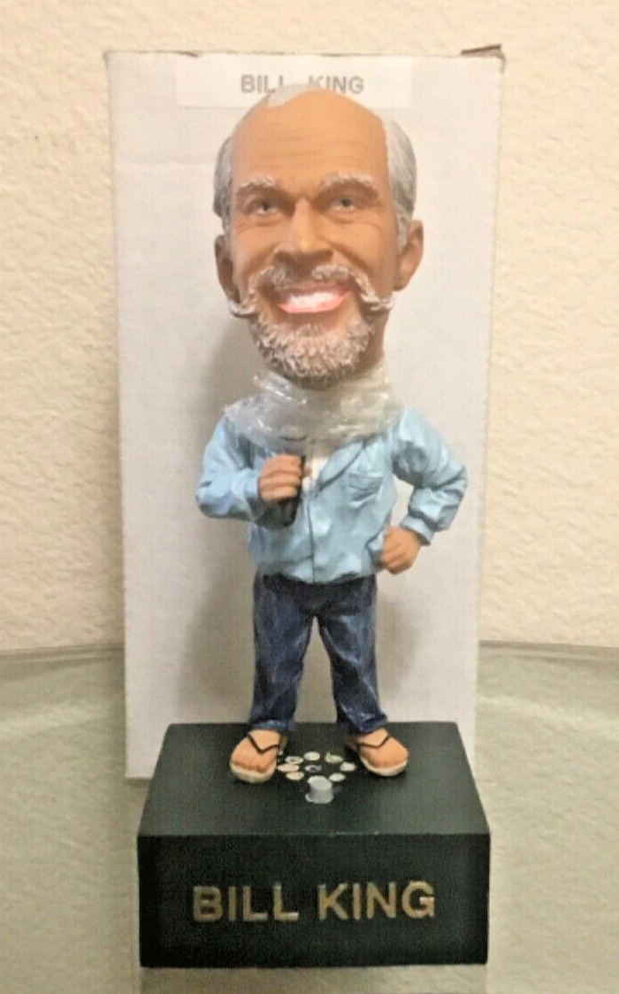 Athletics A’s Announcer BILL KING TALKING BOBBLEHEAD RARE SEASON TIX ...