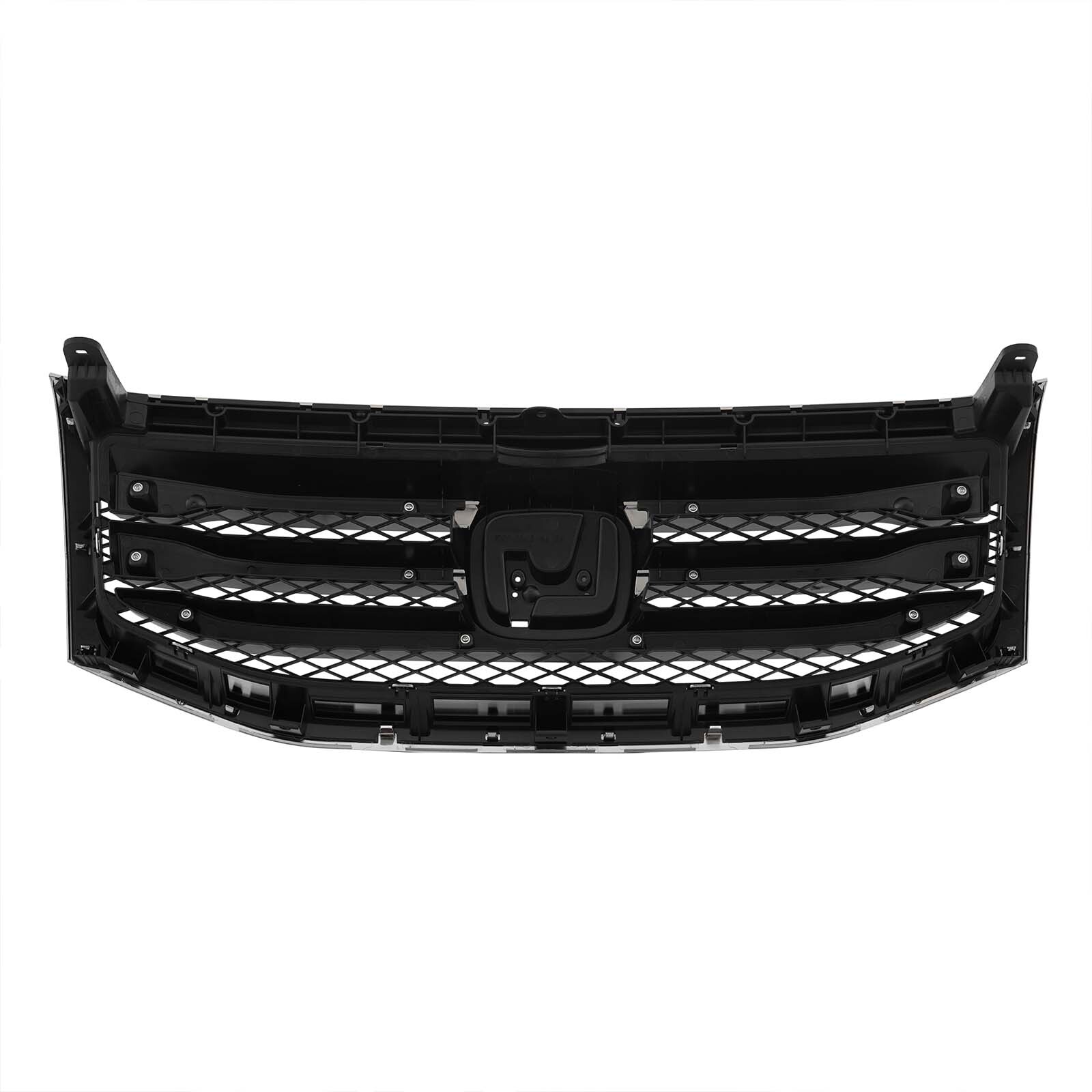 Front Bumper Grille W/ Chrome Molding Surround Trim For 2012-2015 Honda ...