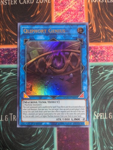 Yu-Gi-Oh! Qliphort Genius DUPO-EN095 1st Edition Ultra Rare NM | eBay
