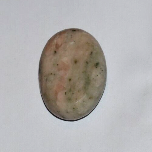 Verdant Memory Pink Feldspar Green Olivine Granite Palm Stone North ...