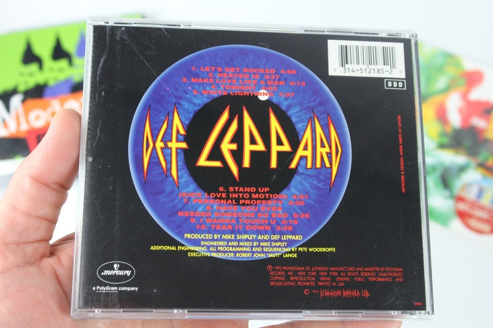 DEF LEPPARD ADRENALIZE - WHITE LIGHTNING ROCK MUSIC CD *QUICK SHIP* | eBay