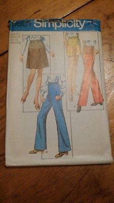 VINTAGE SIMPLICITY MATERNITY SKIRT PATTERN 8601 SIZE 14 UNCUT FREE ...