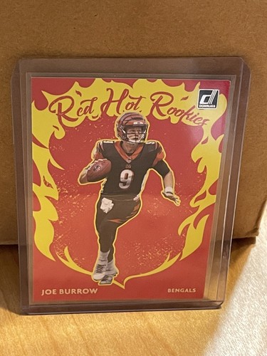 2020 Panini Donruss JOE BURROW Red Hot Rookies #RH-JB CINCINNATI ...