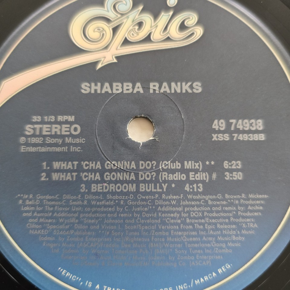 Shabba Ranks Featuring Queen Latifah "What 'Cha Gona Do?" 12" Record | eBay