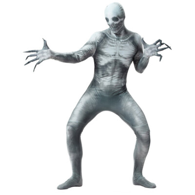 Horror Zombie Cosplay Jumpsuit Scary Devil Bodysuit Adult Kids ...