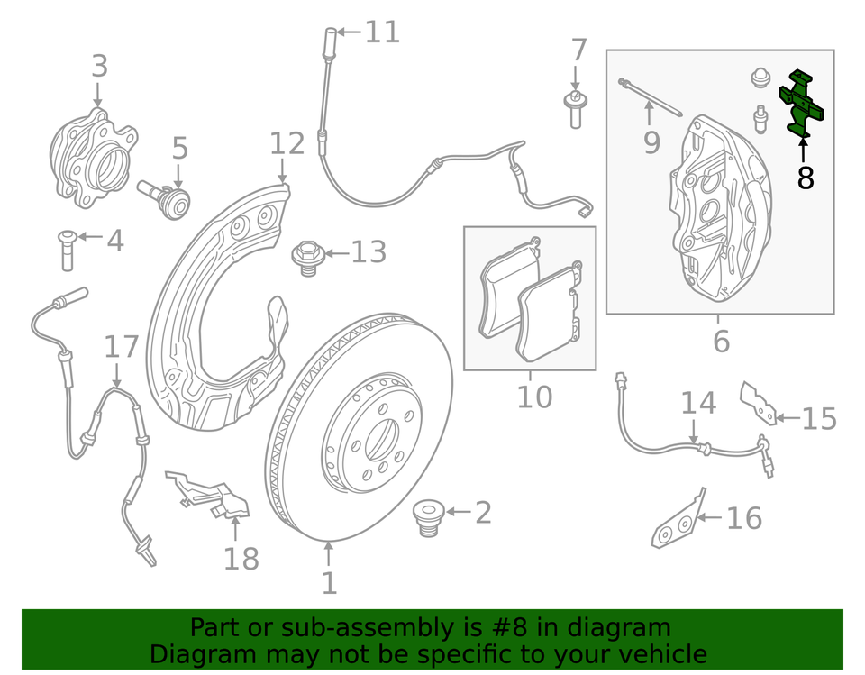 Genuine BMW Disc Brake Anti-Rattle Clip 34-11-6-872-573 | eBay