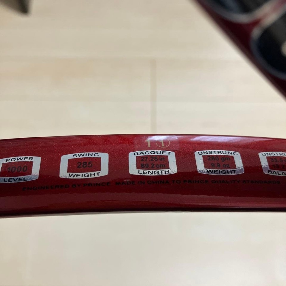 Prince O3 Xf Speedport Red G1 Tennis Racket Prince Racket Tennis ...
