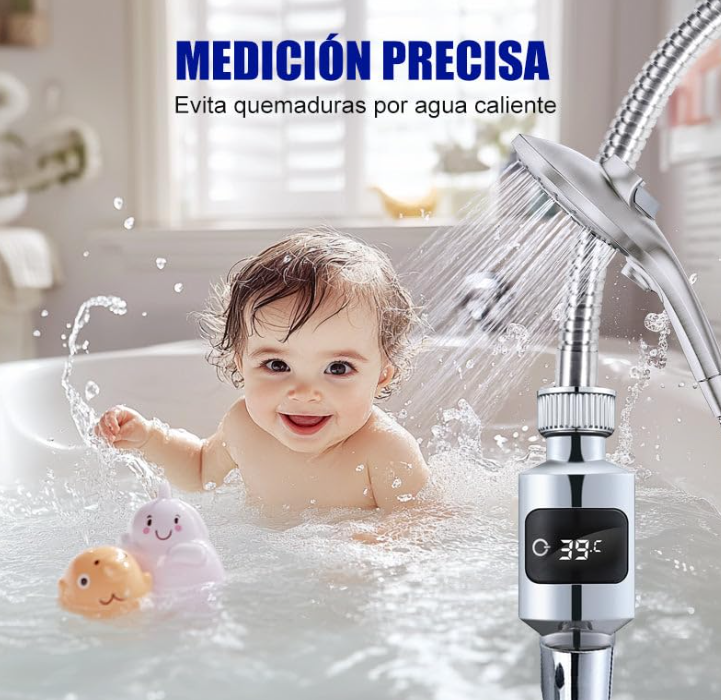 High-Accuracy LED Shower Thermometer,Shower Holder Instant-Read ...