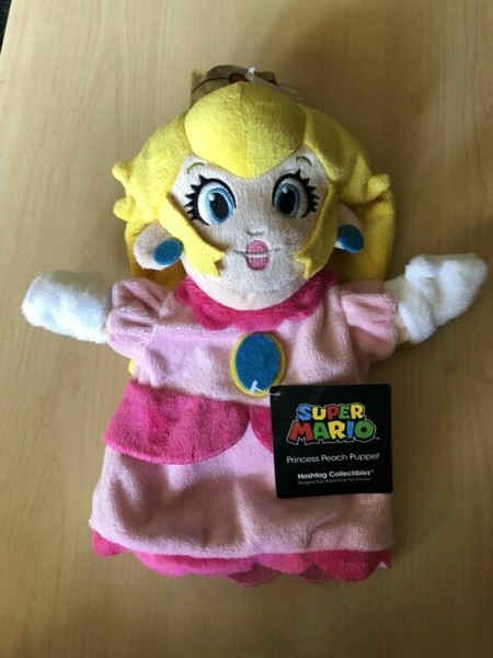 Super Mario 9 Inch Plush Hand Puppet | Princess Peach for sale online ...