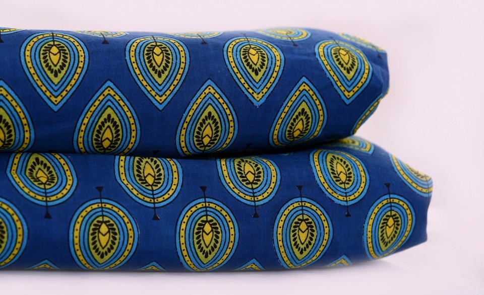 100% Cotton Fabric Hand Print Sewing Dressmaking Clothes Handmade DIY ...