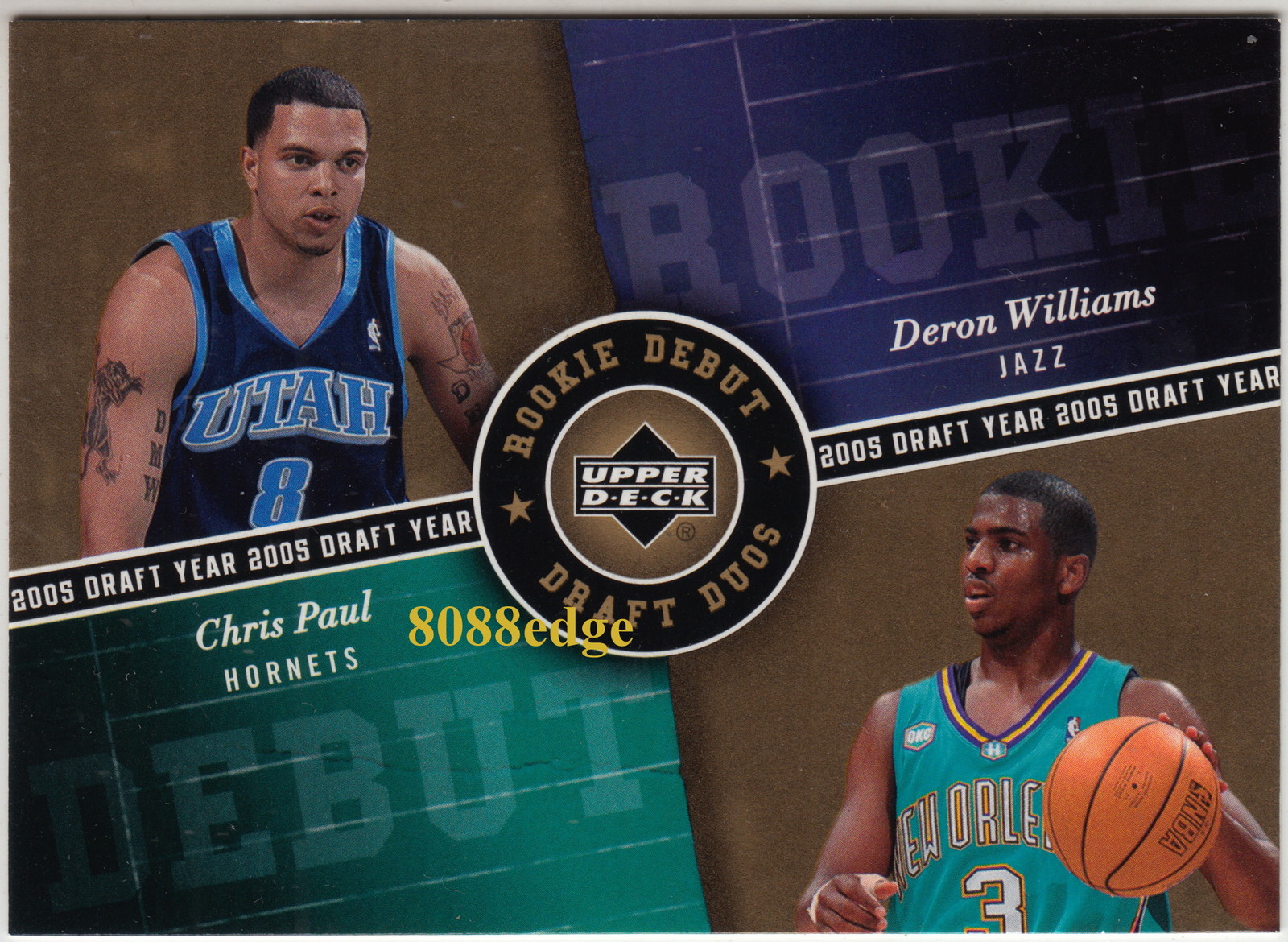 2006-07 ROOKIE DEBUT DRAFT DUOS INSERT: DERON WILLIAMS/CHRIS PAUL ...