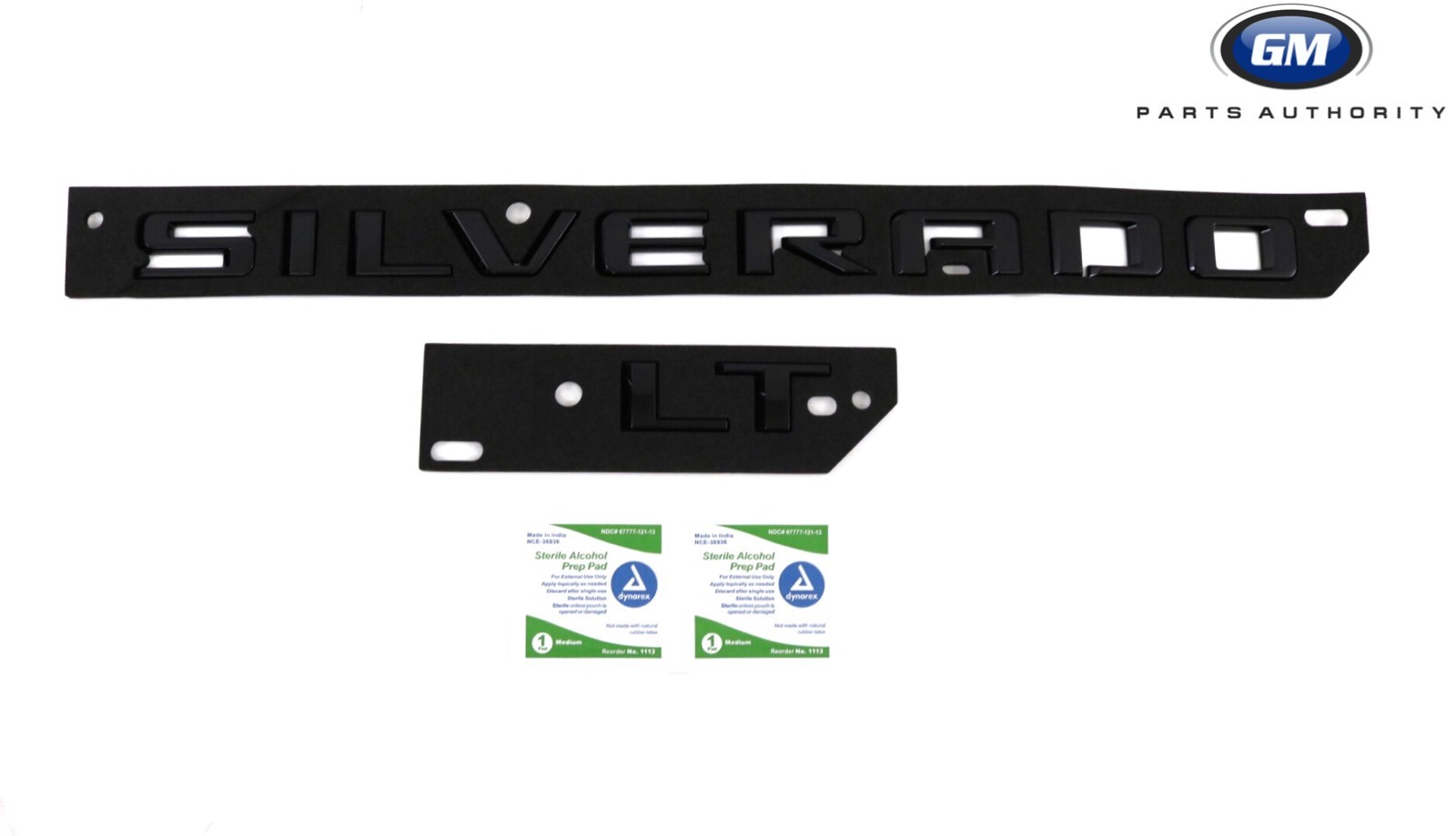 2019-2026 Chevrolet Silverado Trailboss LT Gloss Black Emblems 86539786 ...