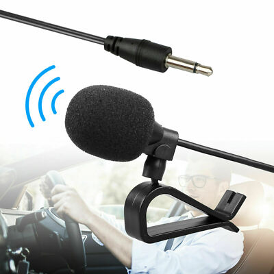 3.5MM External Microphone Car Radio Mic for Bluetooth GPS DVD mono ...
