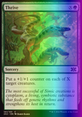 MTG Magic the Gathering Thrive (161/686) Double Masters 2022 LP FOIL | eBay