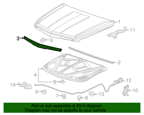 Chrome Hood Molding Trim For 2015-2020 Cadillac Escalade ESV GM1235129 ...