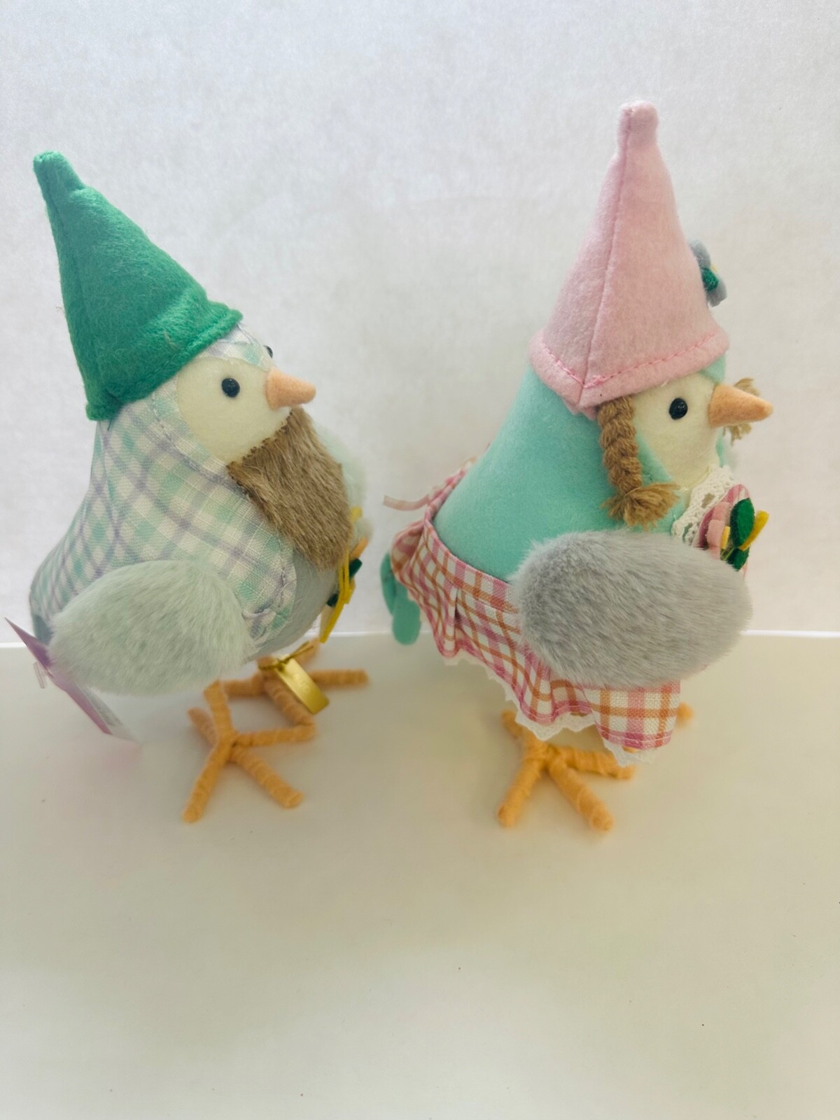 2 Spritz Spring Easter Garden Gnome Fabric Birds Featherly Friends Home ...