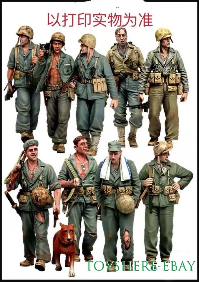 1/72 1/48 tank FIGURES WW2 USA 10PCS brother soldier Battlefield5 ...