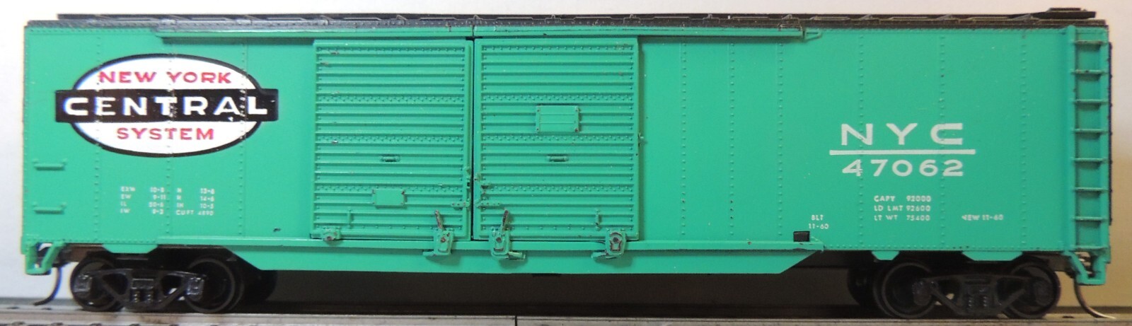 ATHEARN NEW YORK CENTRAL 50' DD BOX CAR RTR KD'S CAR # 47062 ITEM ...