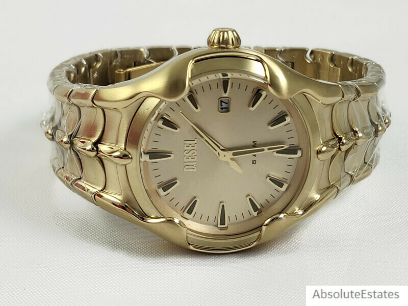 NEW Diesel Vert Metamorph Collection Gold Stainless Mens Watch DZ2186 ...