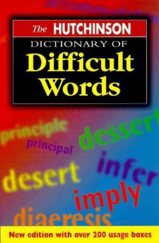 The Hutchinson Dictionary of Difficult Words (Helicon Language) - VERY ...