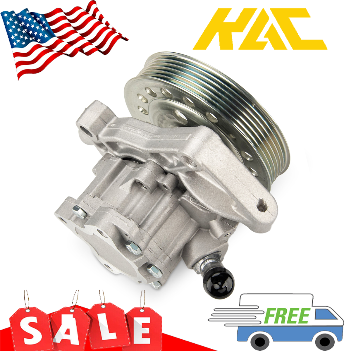 KAC New Power Steering Pump LR007207 for 2008 Land Rover LR2 2009 2010 ...