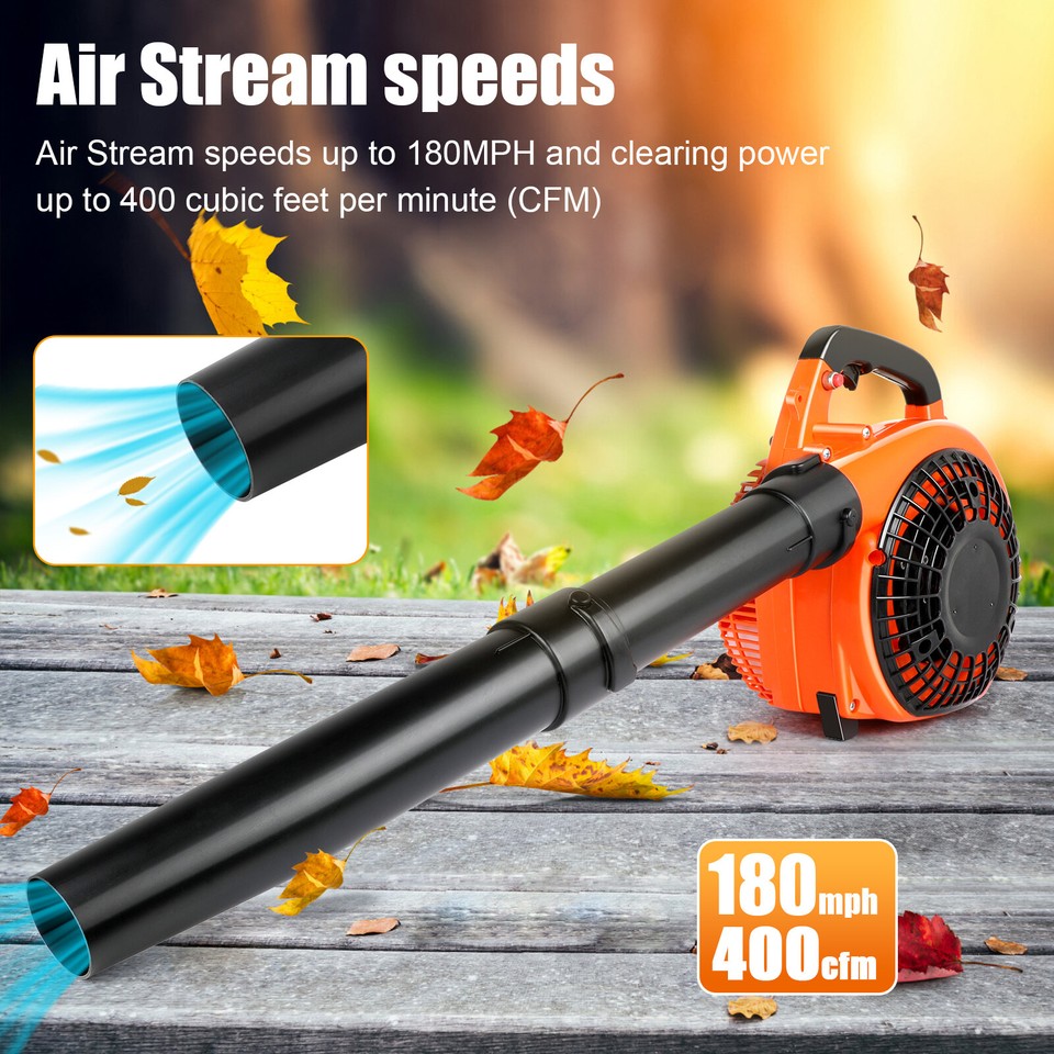 2Stroke Gas Powered Leaf Blower Commercial Petrol Blower Vacuum Mulcher ...