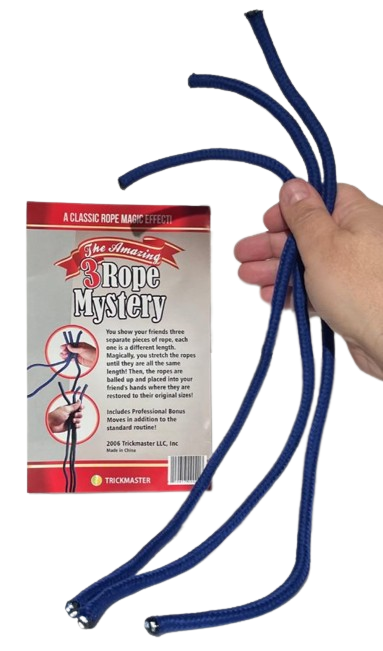 AMAZING THREE 3 ROPE TRICK MYSTERY PROFESSORS NIGHTMARE Blue Unequal ...