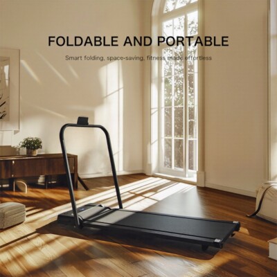 Electric Treadmills Walking Pad Under Desk Running Machine for Home LED ...