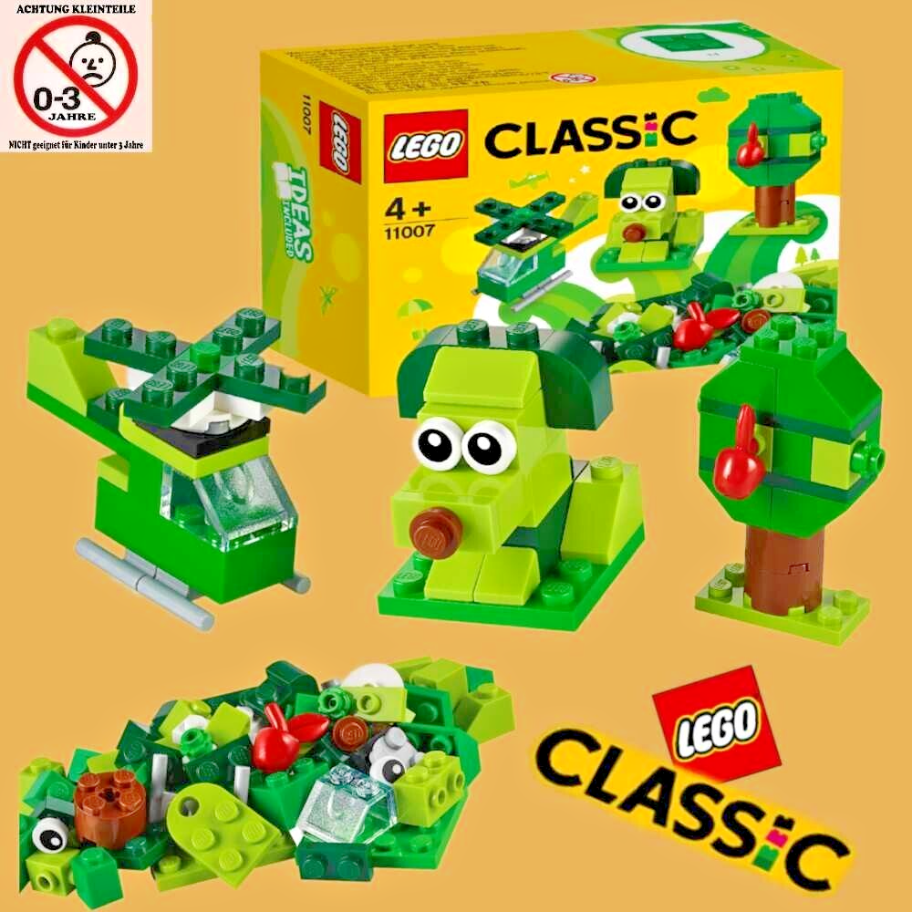 LEGO Classic 11007 Kreativ-Set grün ab 4 Jahren – 60 Teile ...