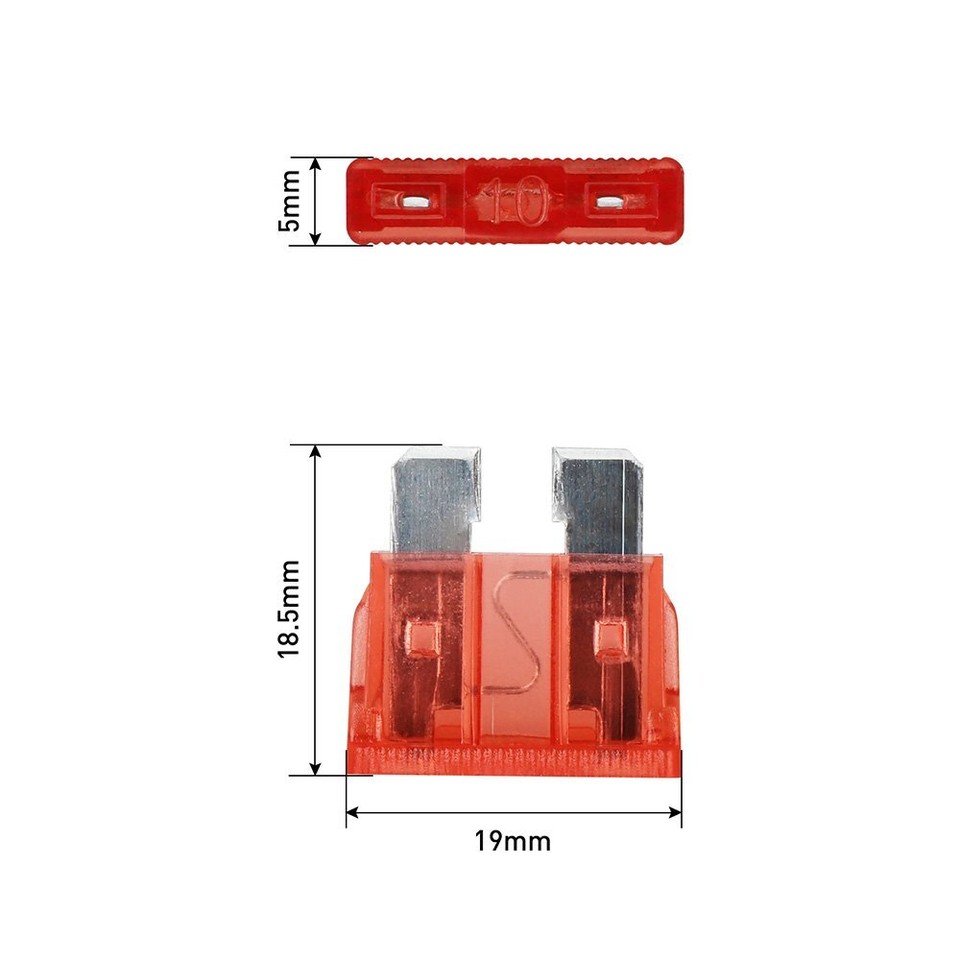 100pcs/Set Car Auto Standard/Medium Blade Fuse 2A~35A Assorted Set | eBay
