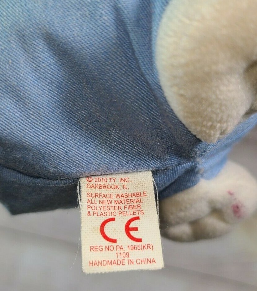 TY Max and Ruby Plush Max Stuffed Animal Bunny Bean Bag Beanie 8" 2010 ...