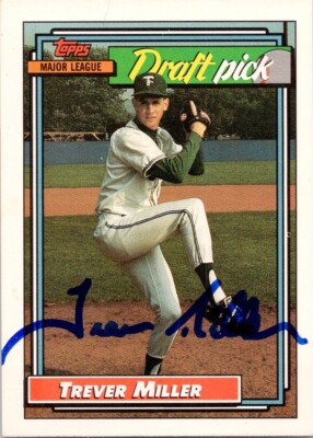 Trever Miller Signed 1992 Topps Draft Pick #684 Baseball Card | eBay