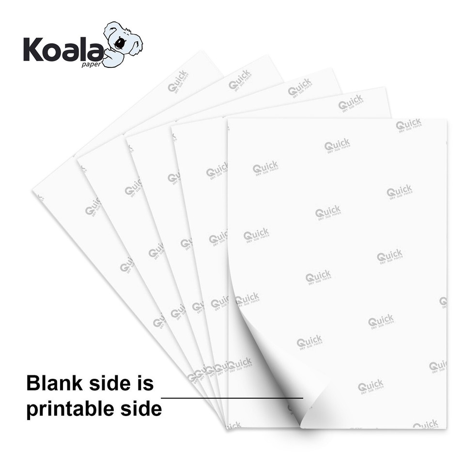 200 Sheets Koala eco Sublimation Paper 8.5x11 for Sublimation Printer ...
